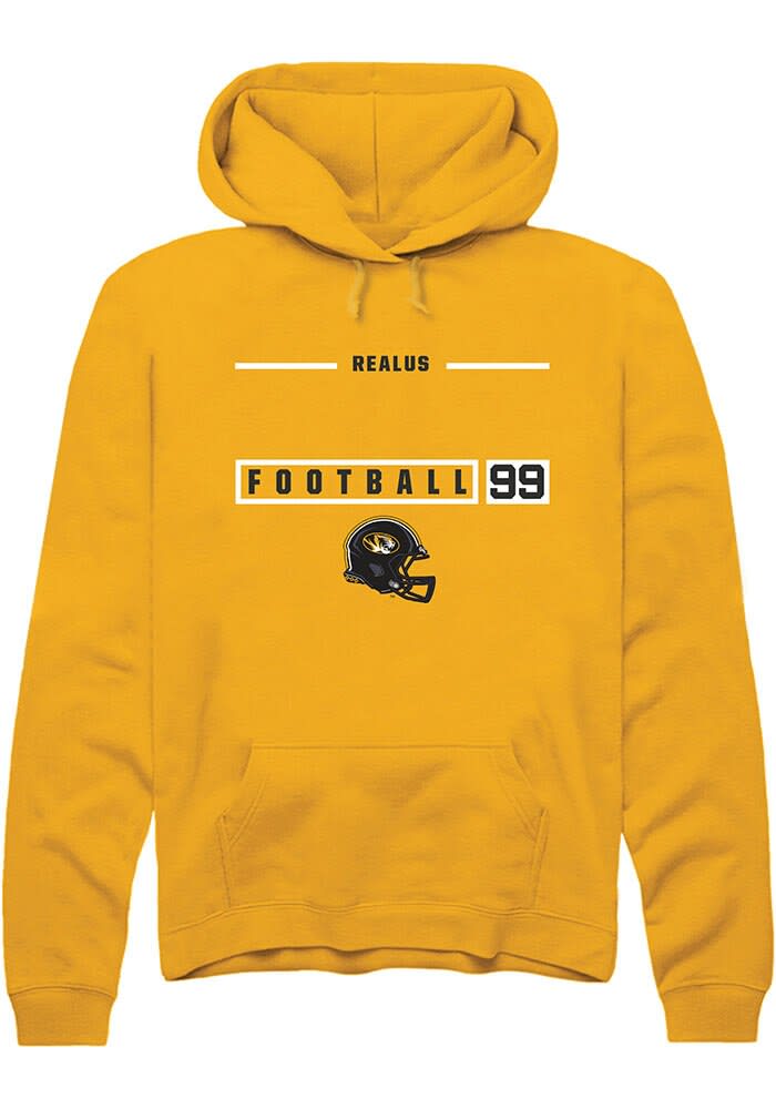 Realus George Jr. Missouri Tigers Mens GOLD NIL Stacked Box Hoodie ...