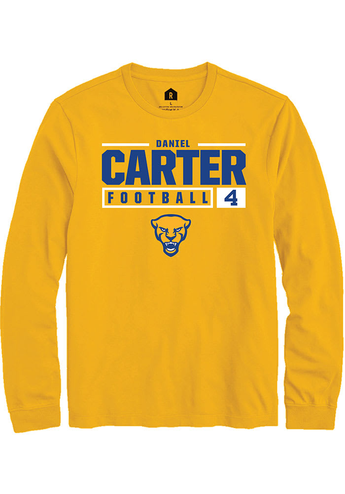 Daniel Carter Pitt Panthers Rally GOLD NIL Stacked Box Long Sleeve T ...