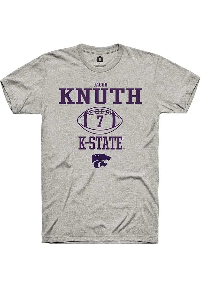 Jacob Knuth K-State Wildcats Rally ASH NIL Sport Icon Short Sleeve T Shirt