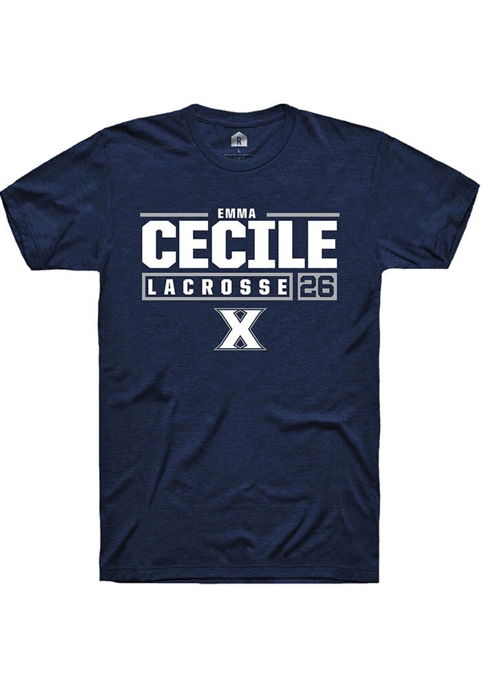 Emma Cecile Xavier Musketeers Rally NAVY NIL Stacked Box Short Sleeve T ...