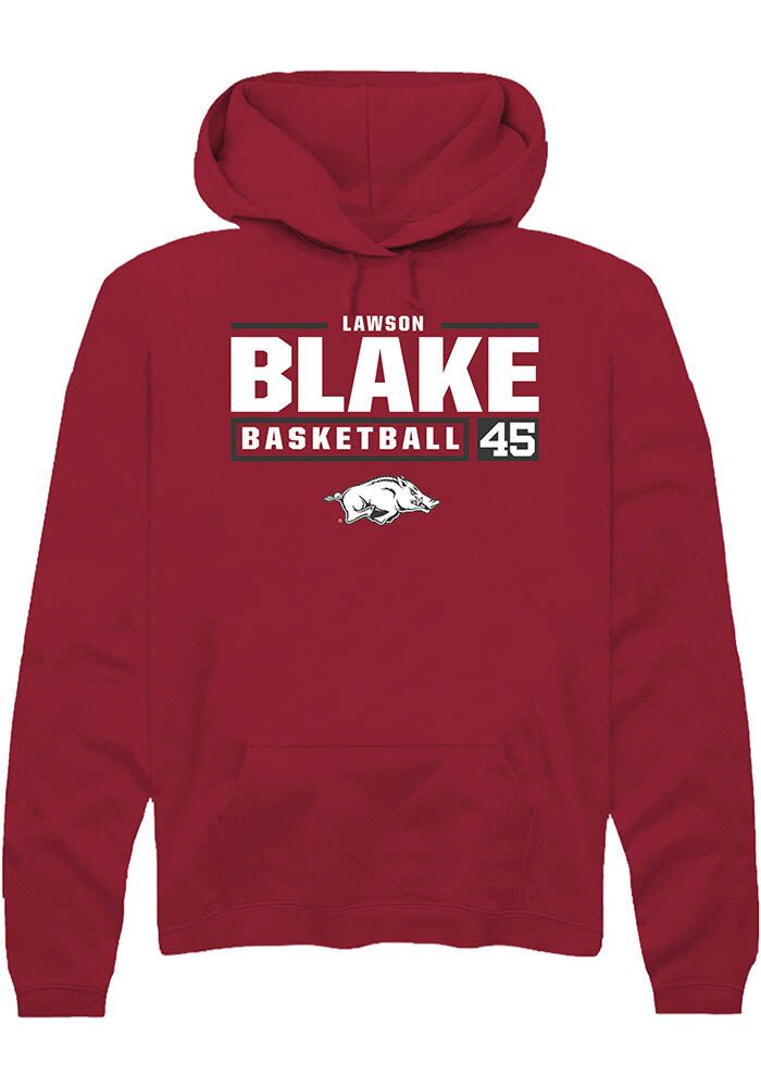 Lawson Blake Arkansas Razorbacks Mens RED NIL Stacked Box Hoodie ...