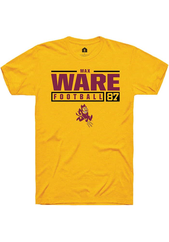 Max Ware Arizona State Sun Devils Rally GOLD NIL Stacked Box Short ...