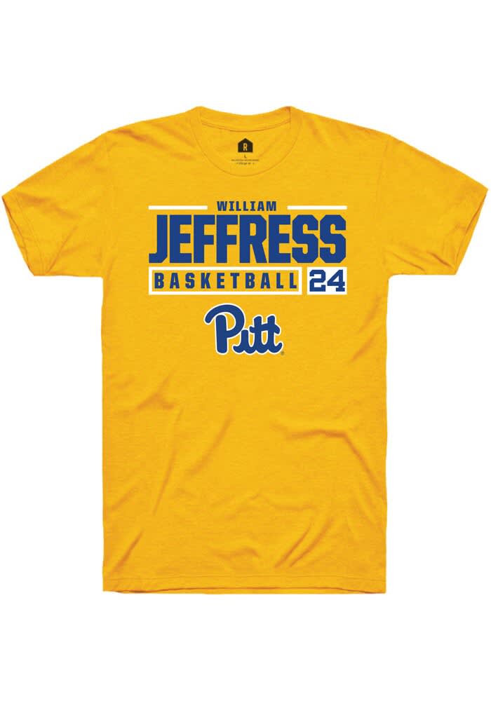 William Jeffress Pitt Panthers Rally GOLD NIL Stacked Box Short Sleeve ...