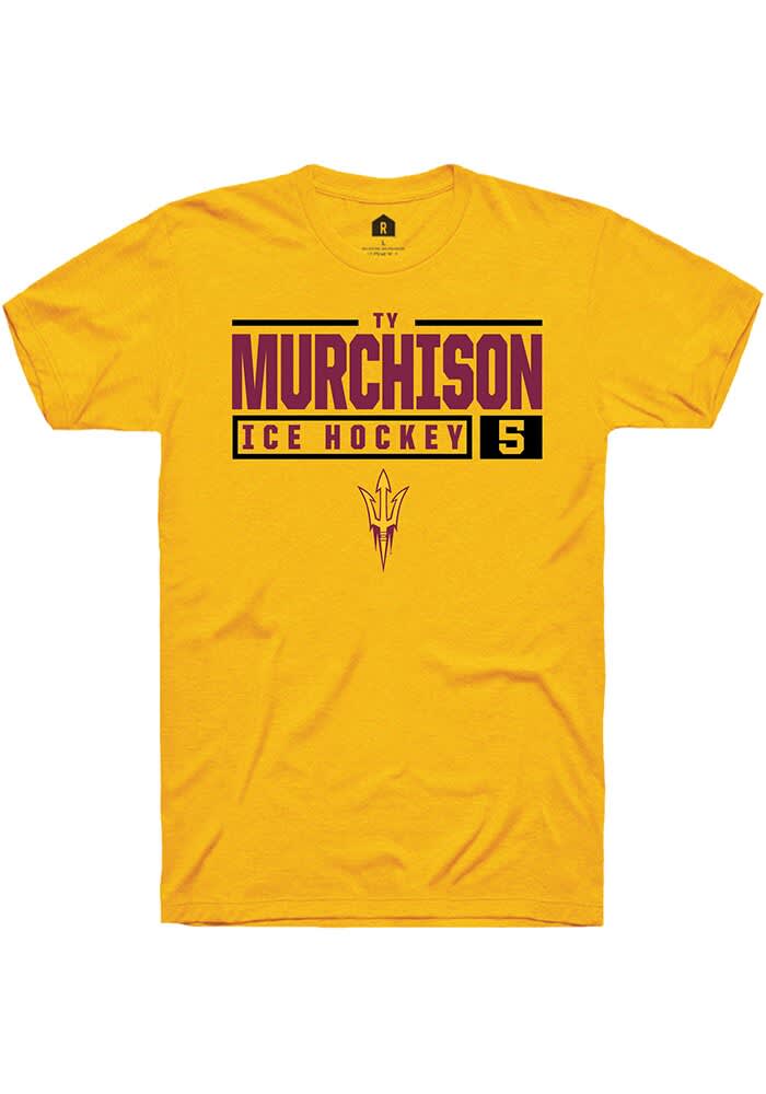 Ty Murchison Arizona State Sun Devils Rally GOLD NIL Stacked Box Short ...