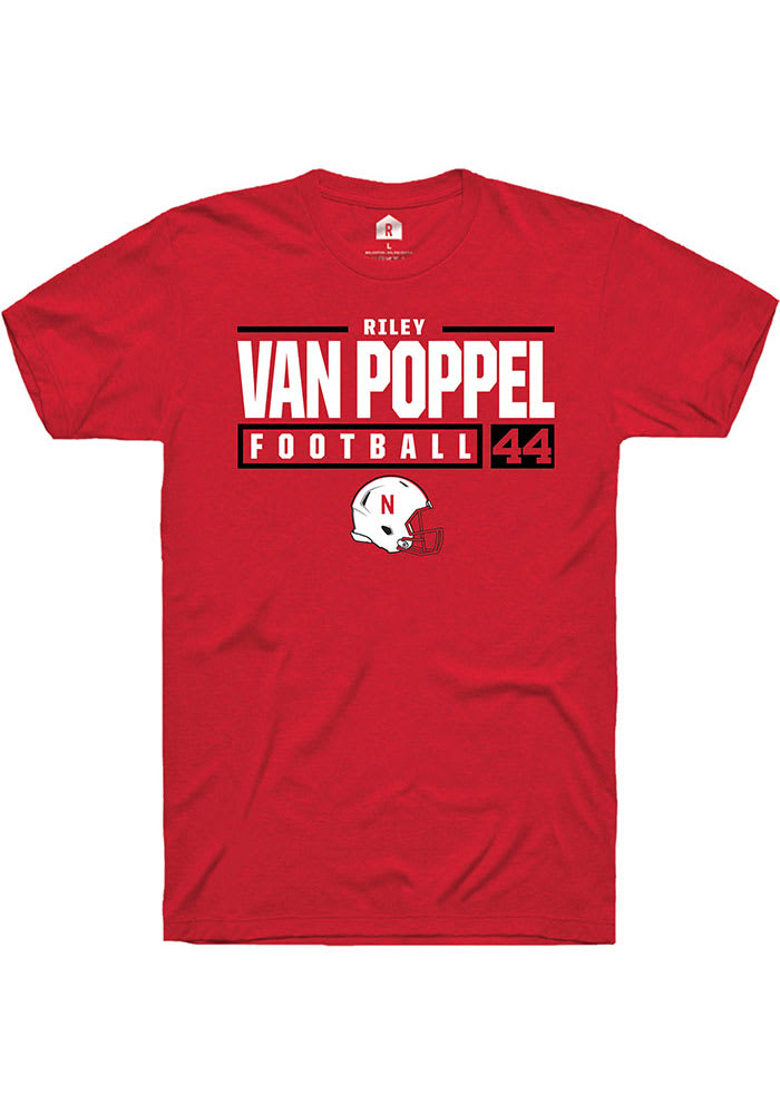 Riley Van Poppel Nebraska Cornhuskers Rally Red NIL Stacked Box Short ...