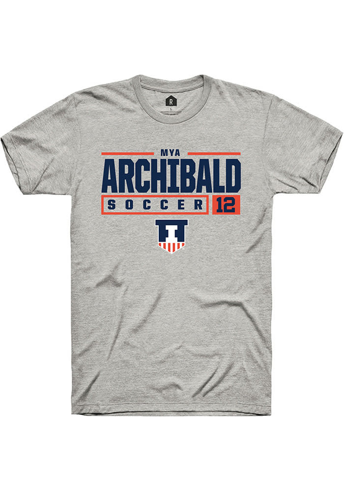 Mya Archibald ASH Illinois Fighting Illini NIL Stacked Box Short Sleeve ...