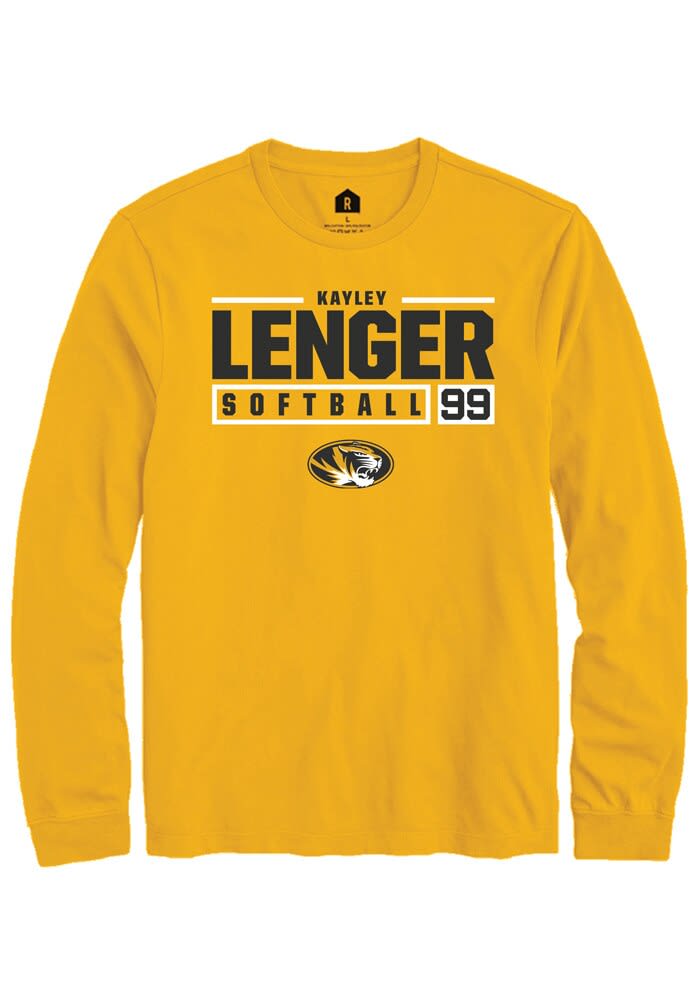 Kayley Lenger Missouri Tigers Rally NIL Stacked Box Long Sleeve T Shirt ...