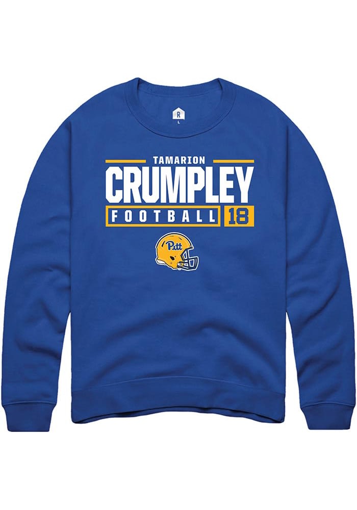 Tamarion Crumpley Pitt Panthers Mens NIL Stacked Box Crew Sweatshirt ...