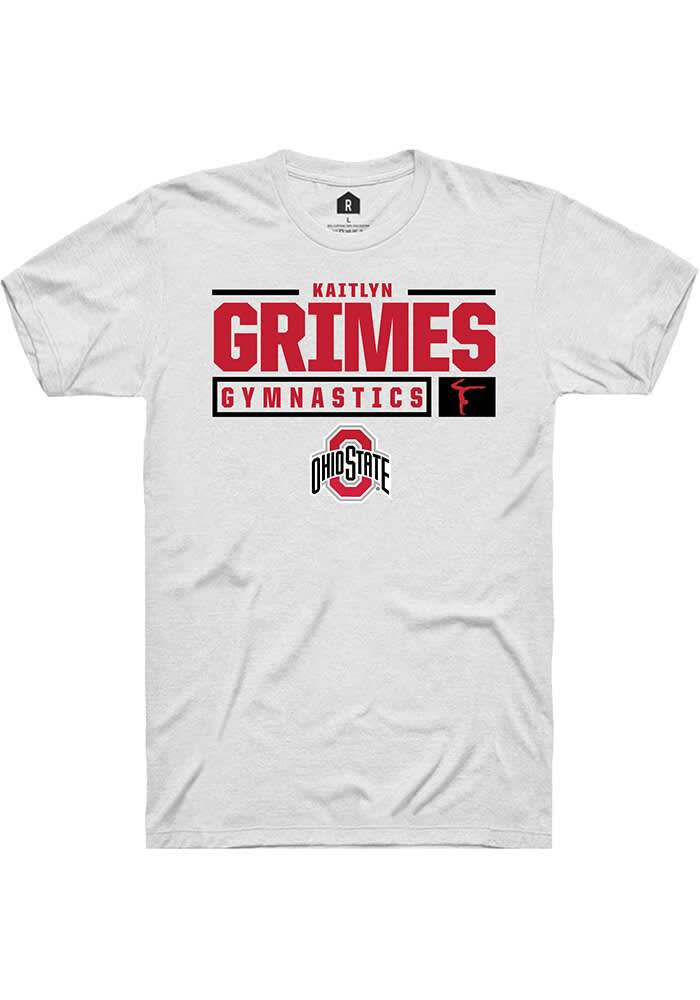 Kaitlyn Grimes Ohio State Buckeyes Rally WHITE NIL Stacked Box Short ...
