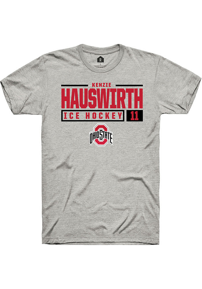 Kenzie Hauswirth Ohio State Buckeyes Rally ASH NIL Stacked Box Short ...