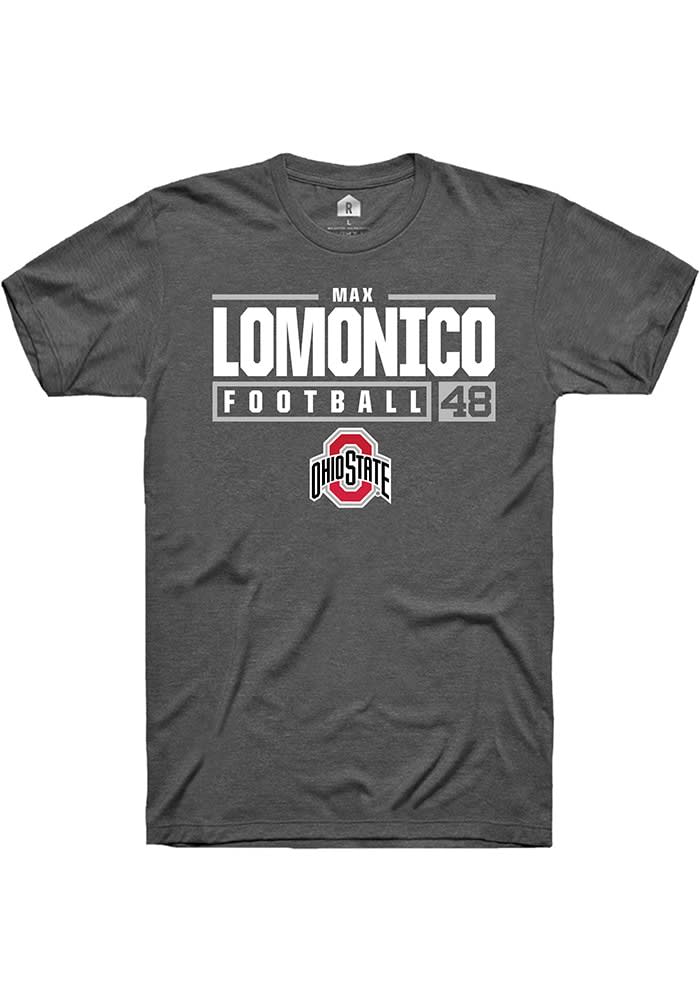 Max Lomonico Ohio State Buckeyes Rally DARKGREY NIL Stacked Box Short ...