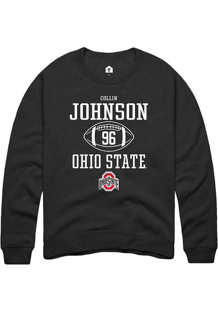 Collin Johnson Ohio State Buckeyes Mens BLACK NIL Sport Icon Crew ...