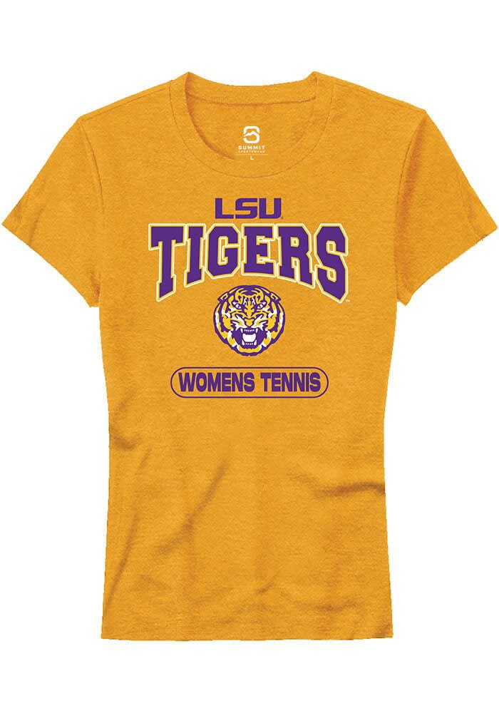 Summit Sportswear LSU Tigers Womens GOLD Womens Tennis T-Shirt - 24779148