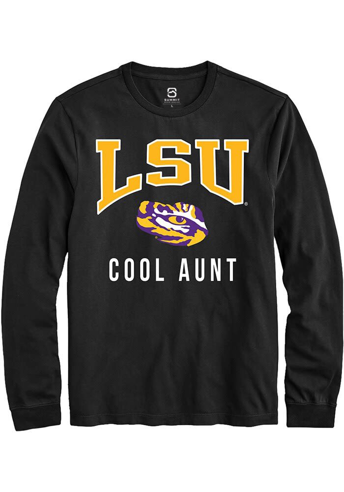 Rally LSU Tigers Cool Aunt Long Sleeve T Shirt BLACK - 24779459