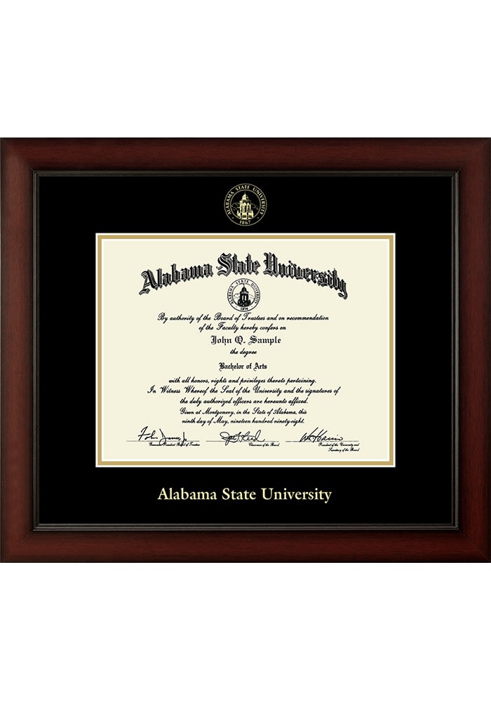 Alabama State Hornets Brown Paxton Diploma Frame - 24840287