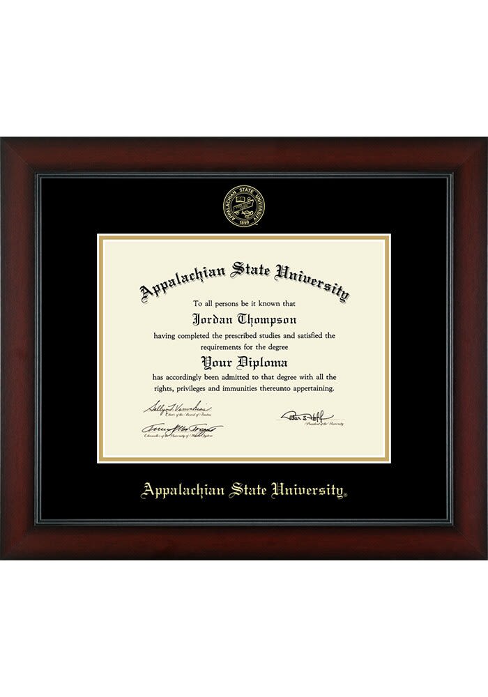 Appalachian State Mountaineers Brown Paxton Diploma Frame - 24840291