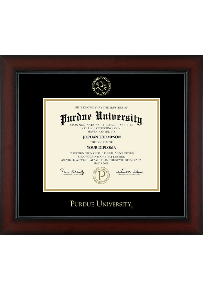 Purdue Boilermakers Brown Paxton Diploma Frame - 24840532