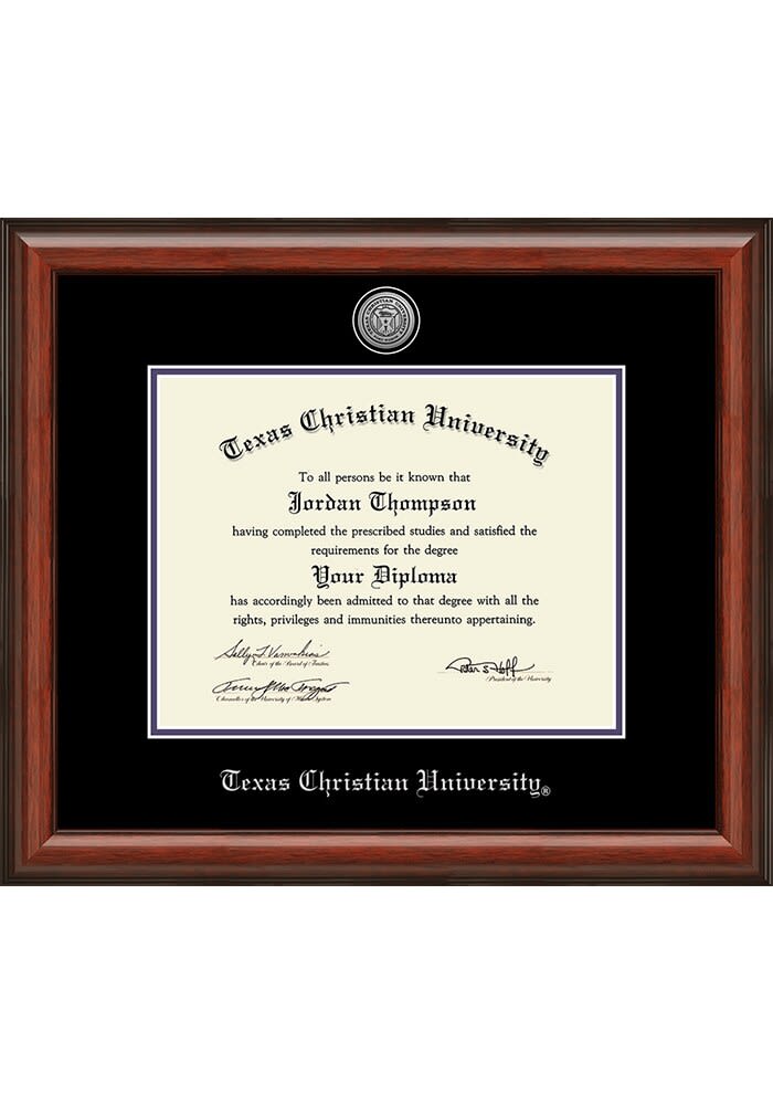 TCU Horned Frogs Brown Lancaster Diploma Frame - 24840573