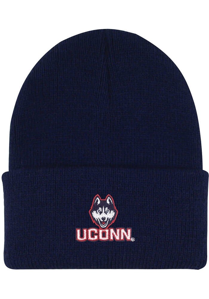 UConn Huskies North Pole NAVY LogoFit Youth Knit Hat - 2504679