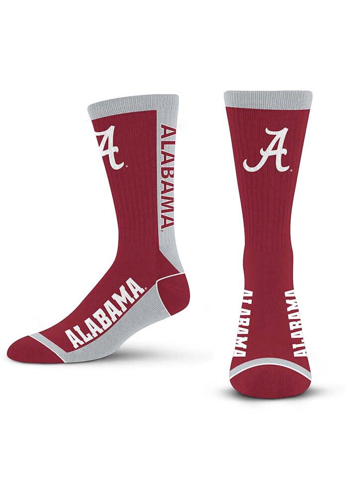 Alabama Crimson Tide CRIMSON MVP Stock Mens Crew Socks - 25532691