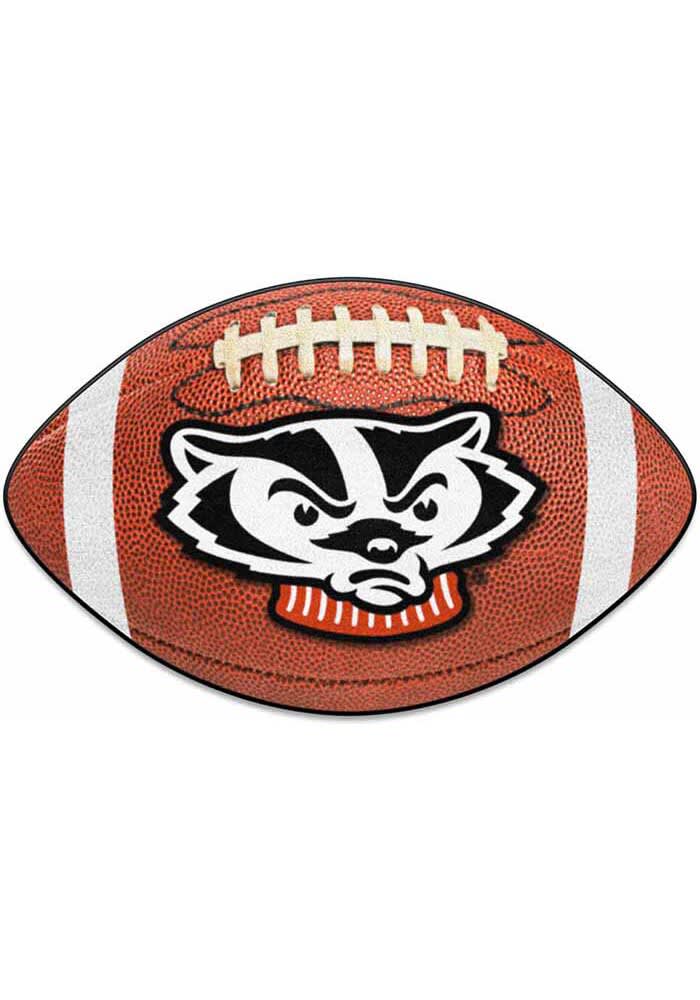 Wisconsin Badgers Football Bucky Head Alternate Logo Interior Rug BROWN ...