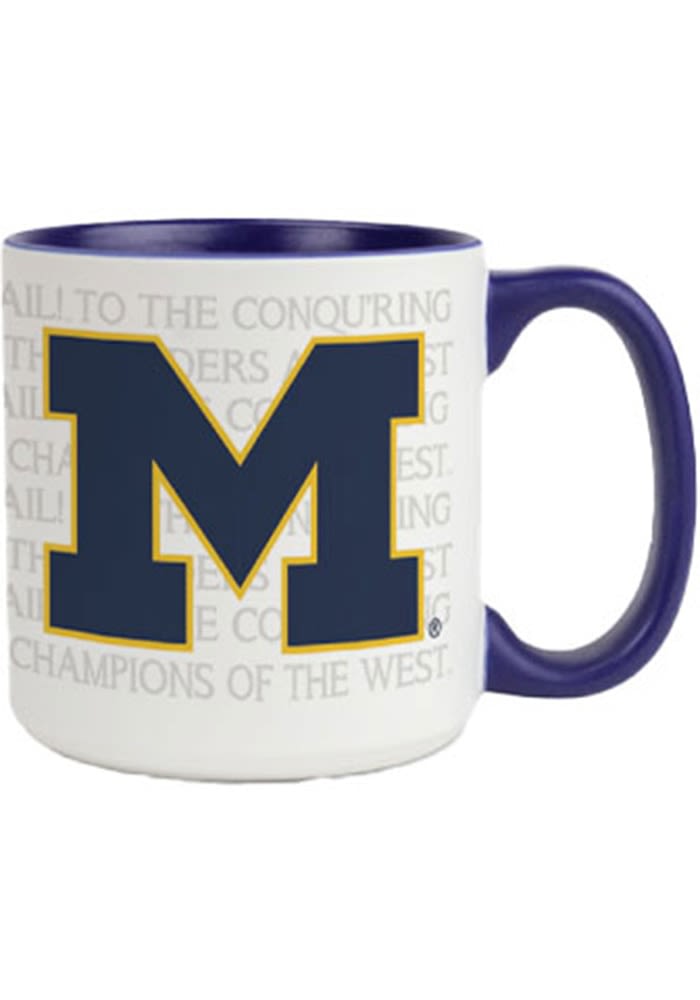 Michigan Wolverines YELLOW 20oz Fight Song Ceramic Mug - 26300485