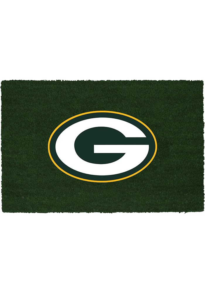 Green Bay Packers DARKGREEN Color Coir Fiber Door Mat - 264619471