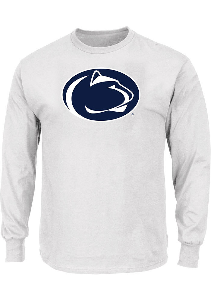 Penn State Nittany Lions Mens WHITE Primary Logo Long Sleeve T - 26500112