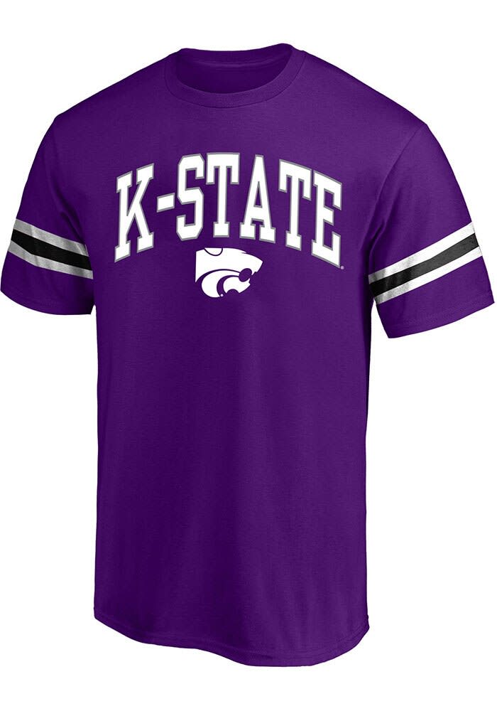 K-State Wildcats Mens PURPLE Arm Piece Knit Big and Tall T-Shirt - 26500258