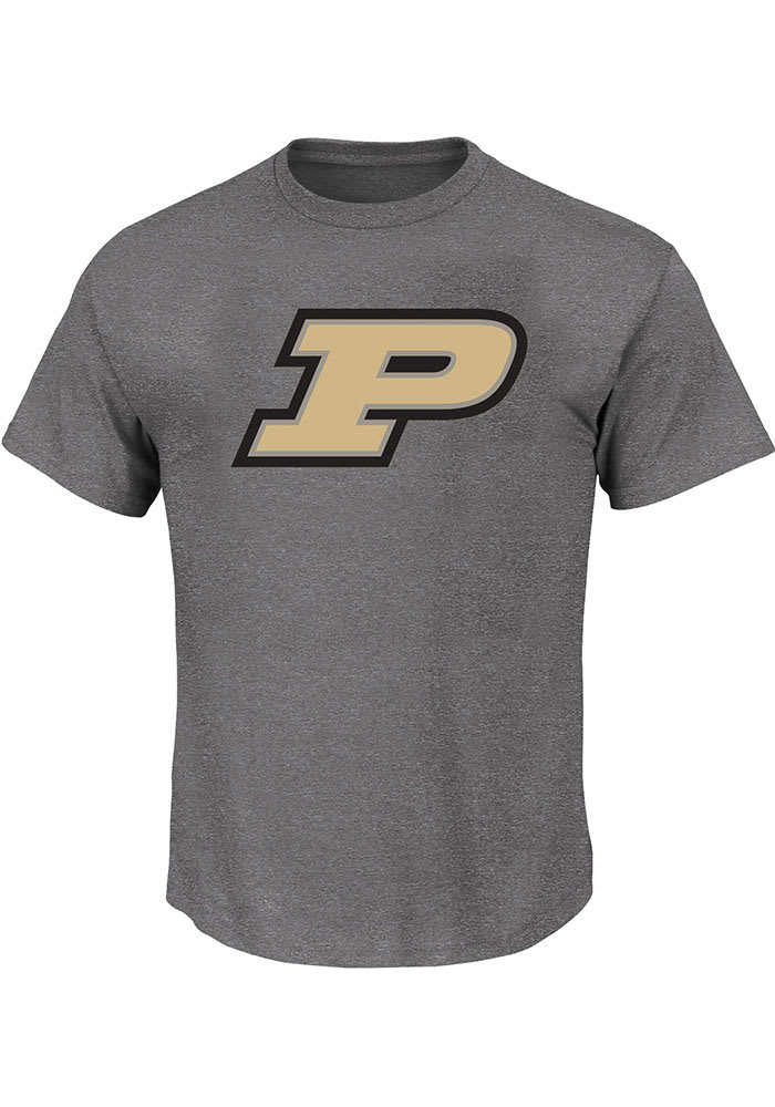 Purdue Boilermakers Primary Logo Tee - Charcoal