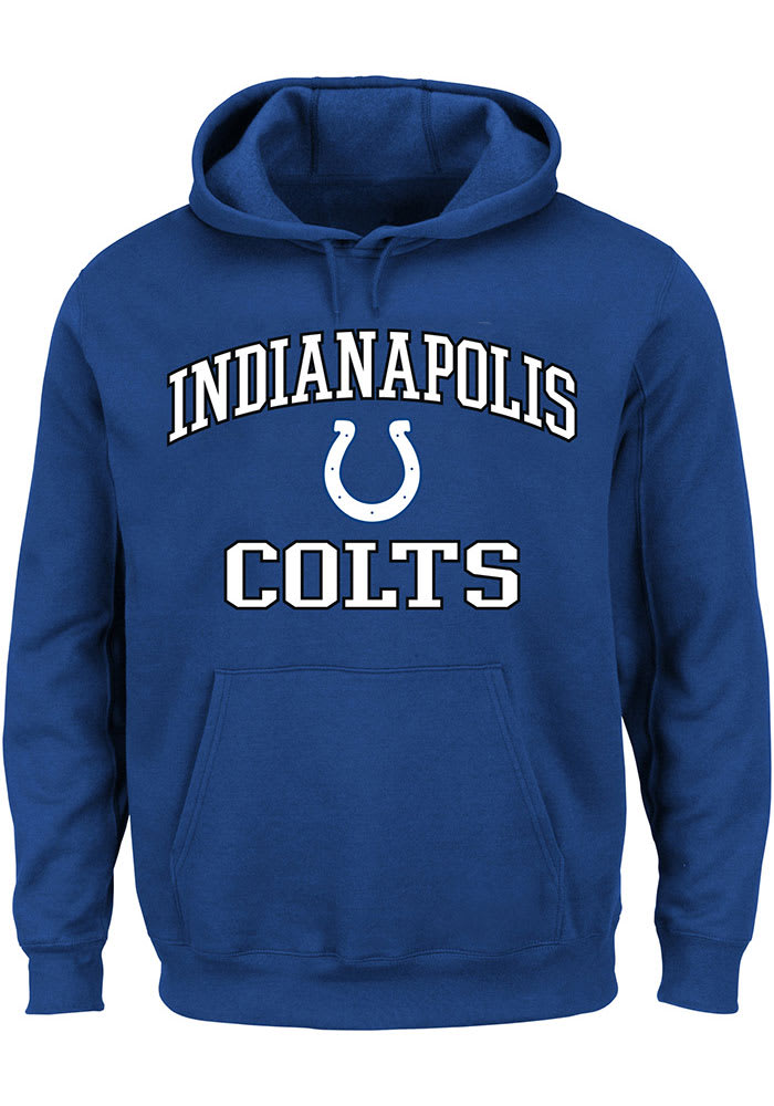 Indianapolis Colts Mens Heart and Soul ROYAL Hoodie - 2652929