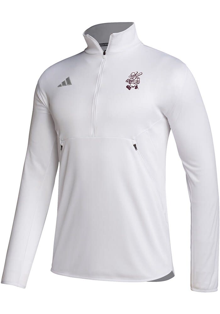 Adidas Texas A&M Aggies Mens White Sideline Knit Baseball Ol Sarge ...