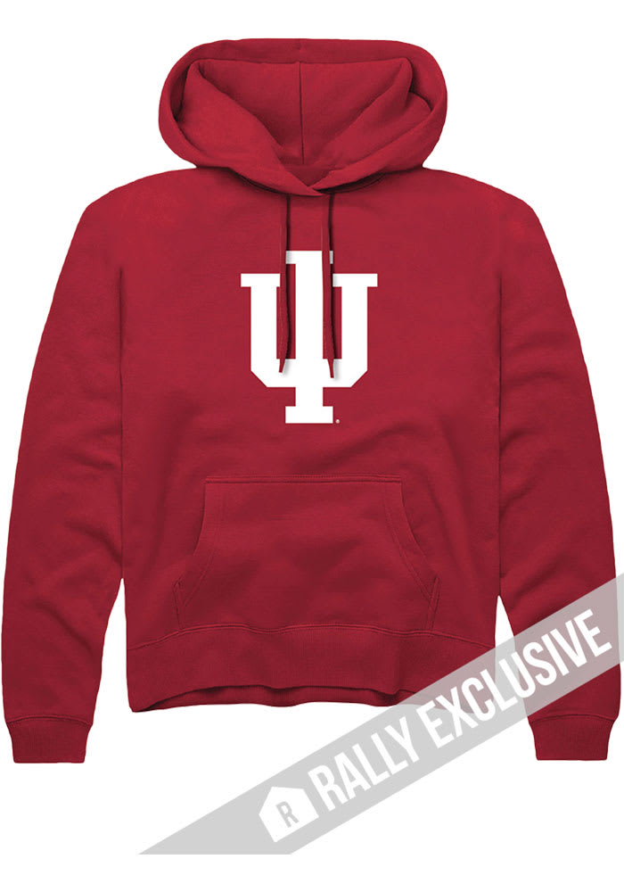 Rally Indiana Hoosiers Mens RED Primary Logo Hoodie - 27240335