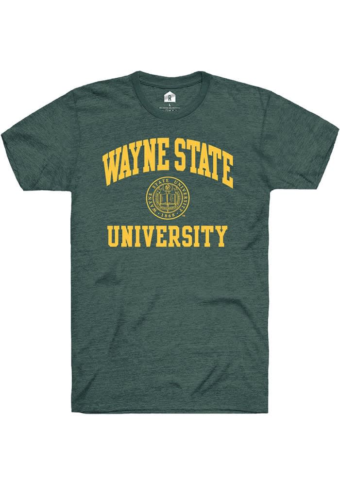 Rally Wayne State Warriors GREEN Seal Short Sleeve Fashion T Shirt ...