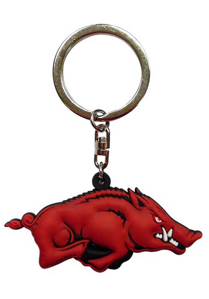 Arkansas Razorbacks Red PVC Keychain - 27270400