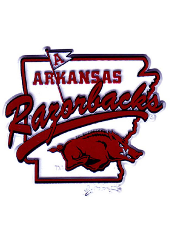 Arkansas Razorbacks Red 2D Mascot Magnet - 27270403