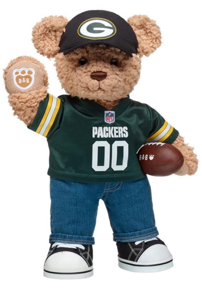 Build-A-Bear Green Bay Packers DARKGREEN Timeless Teddy Plush - 2734248