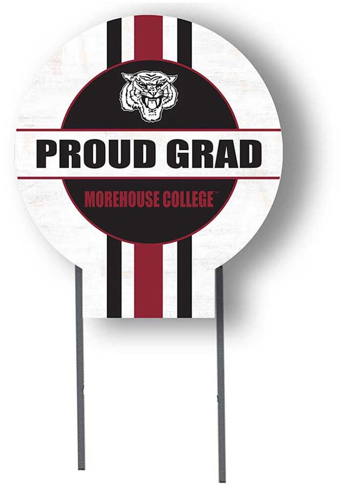 Morehouse College White Grad graduation graphic Yard Sign - 278305297