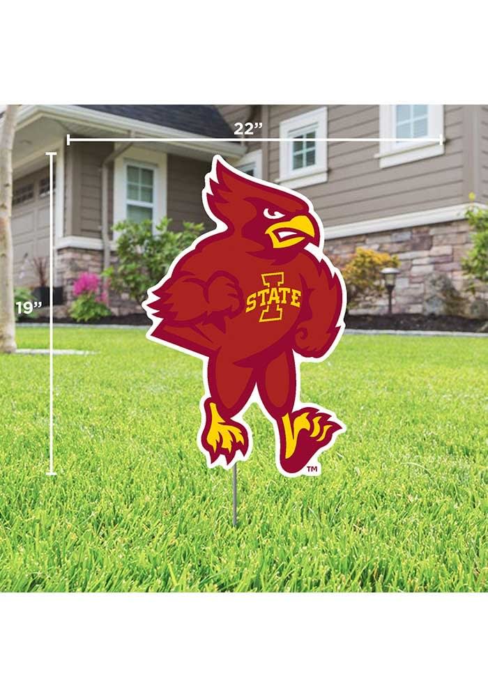 Iowa State Cyclones CARDINAL Mascot Yard Sign - 279363021