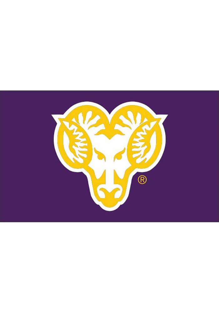 West Chester Golden Rams PURPLE Team Logo Grommet Applique Flag - 2800008