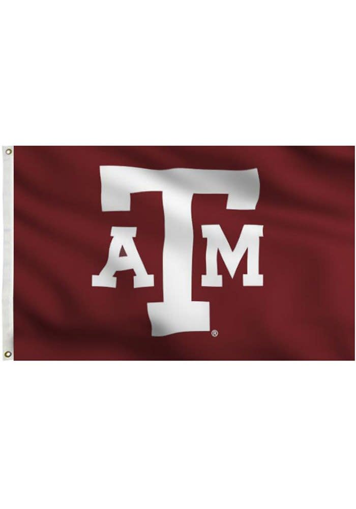 Texas A&M Aggies 3x5 Maroon Grommet Design MAROON Silk Screen Grommet ...