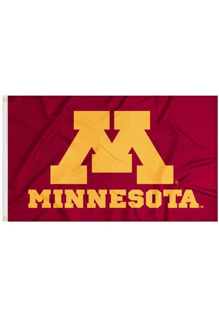 Minnesota Golden Gophers 3x5 Silk Screen MAROON Silk Screen Grommet ...