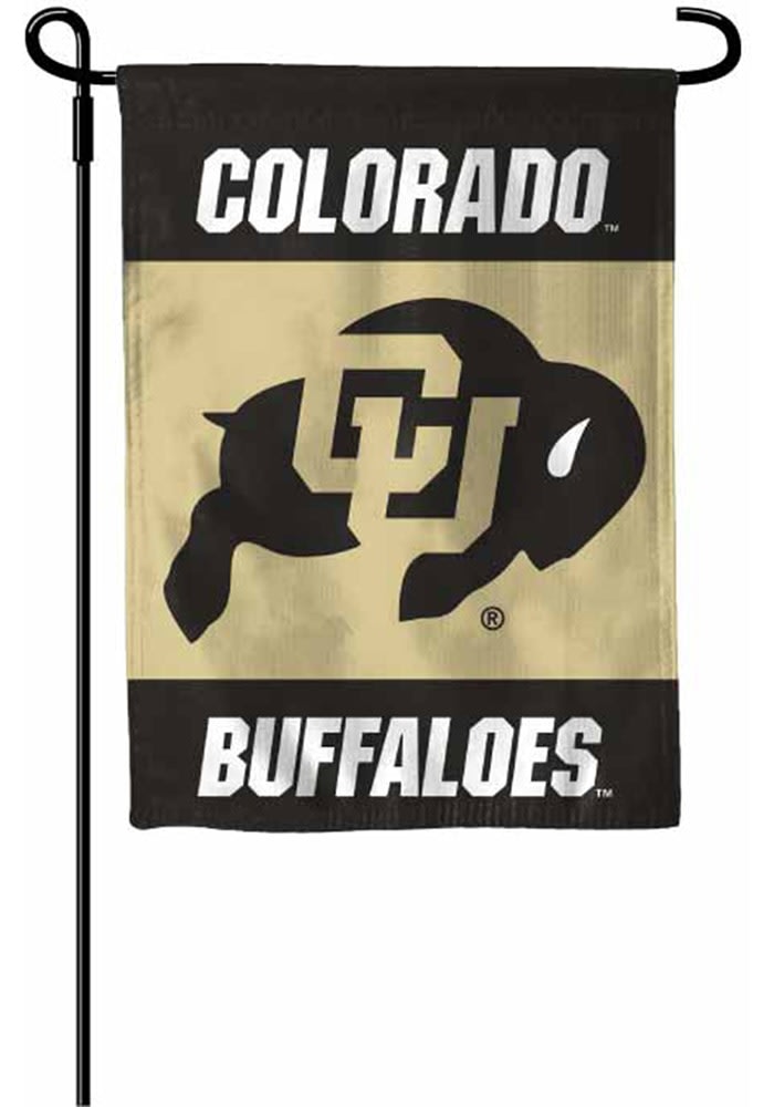 Colorado Buffaloes BLACK Wordmark Garden Garden Flag - 2800321