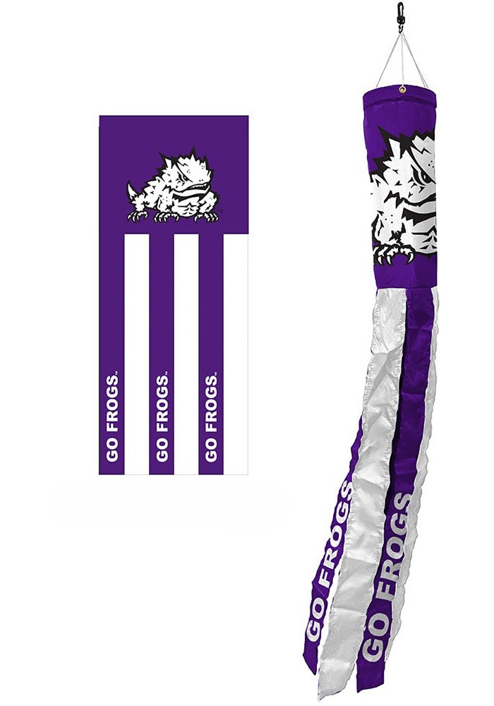 TCU Horned Frogs PURPLE 40 Inch Windsock - 280140
