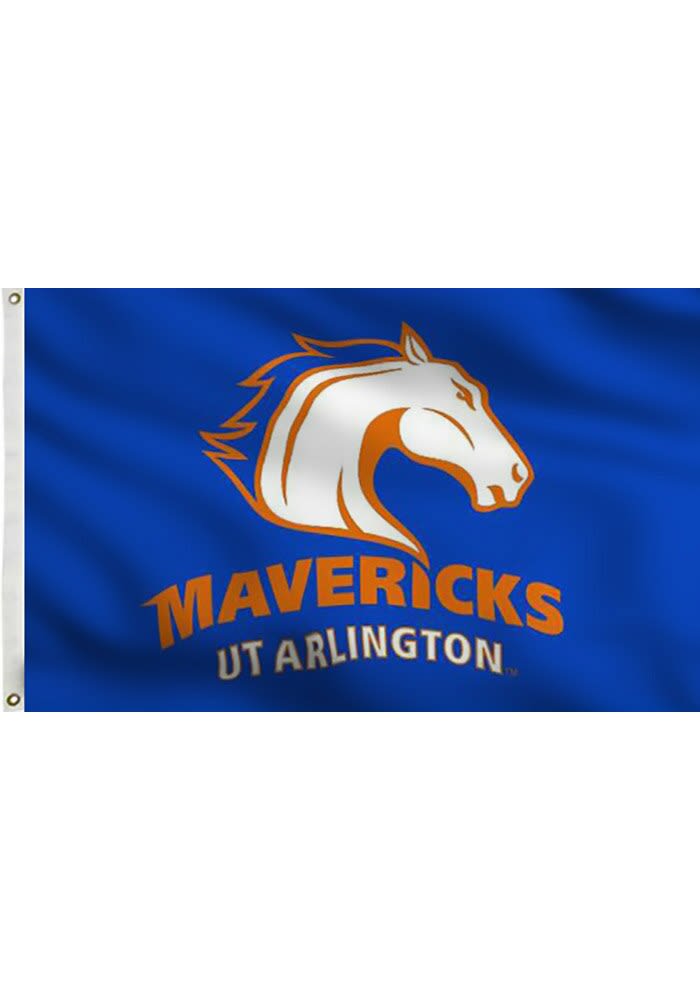 UTA Mavericks 3x5 BLUE Silk Screen Grommet Flag - 280152