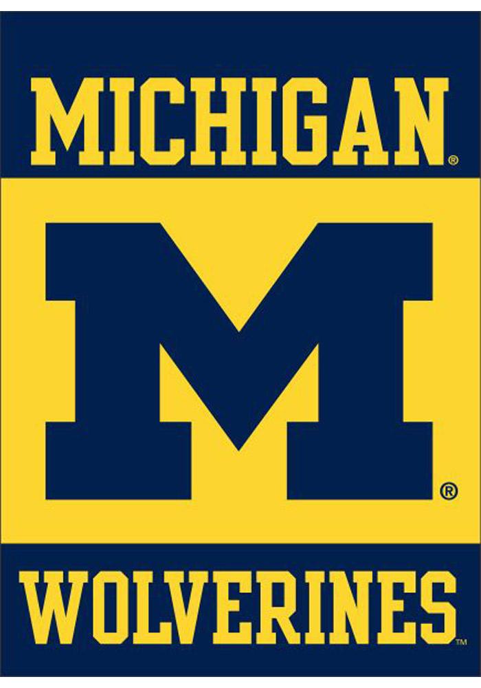Michigan Wolverines BLUE 30x40 Silk Screen Banner - 280165