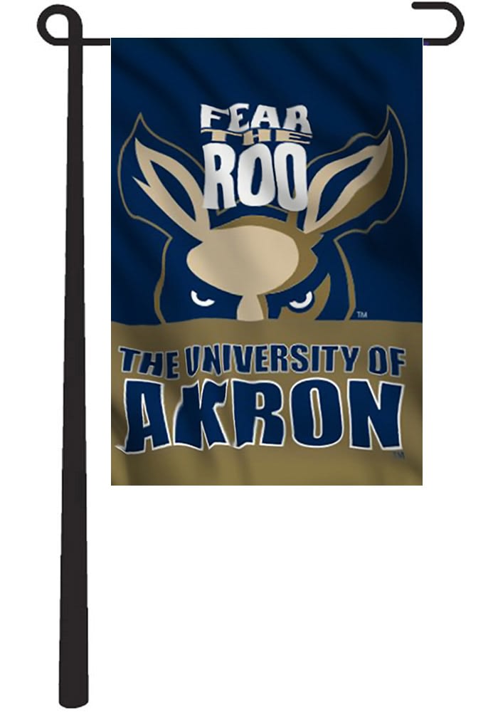 Akron Zips BLUE Team Logo Garden Flag - 280320
