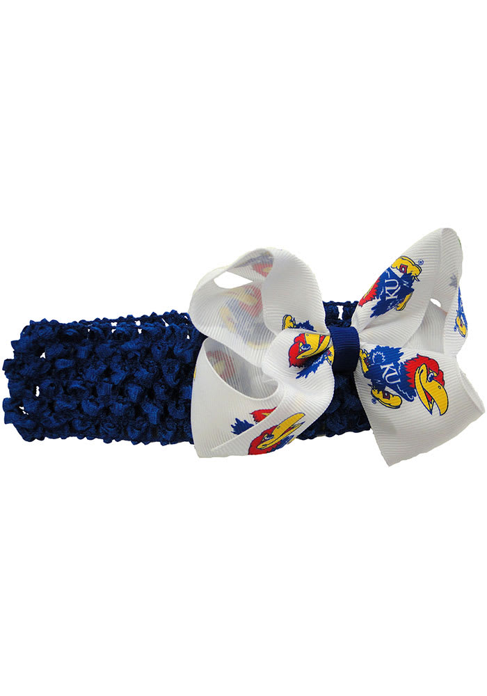 Kansas Jayhawks BLUE Crochet Baby Headband - 2810544
