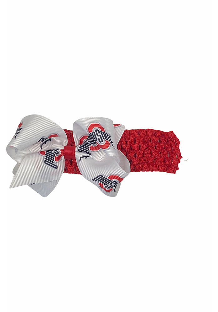 Red Crochet Ohio State Buckeyes Baby Headband - 2810546