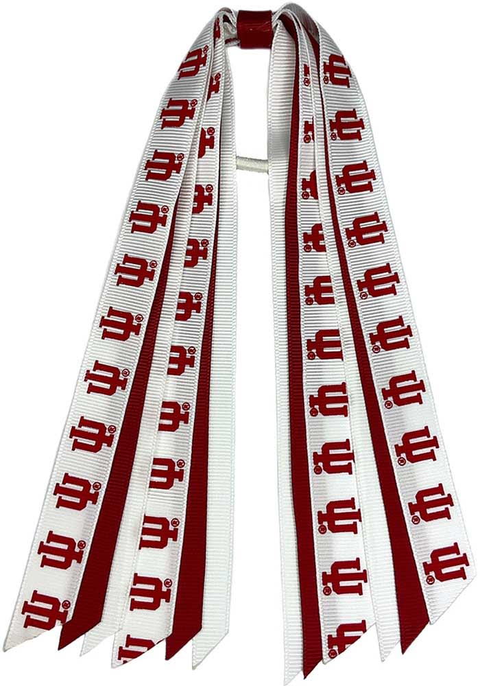 Indiana Hoosiers Red Mini Pony Streamer Kids Hair Ribbons - 2810548
